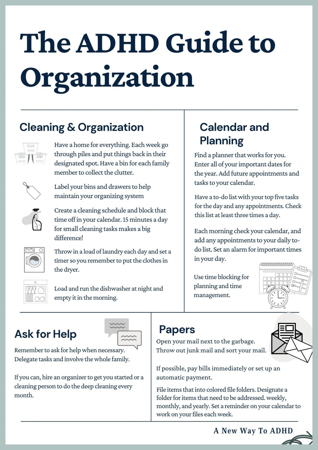 The ADHD Guide to Organization - A New Way to ADHD