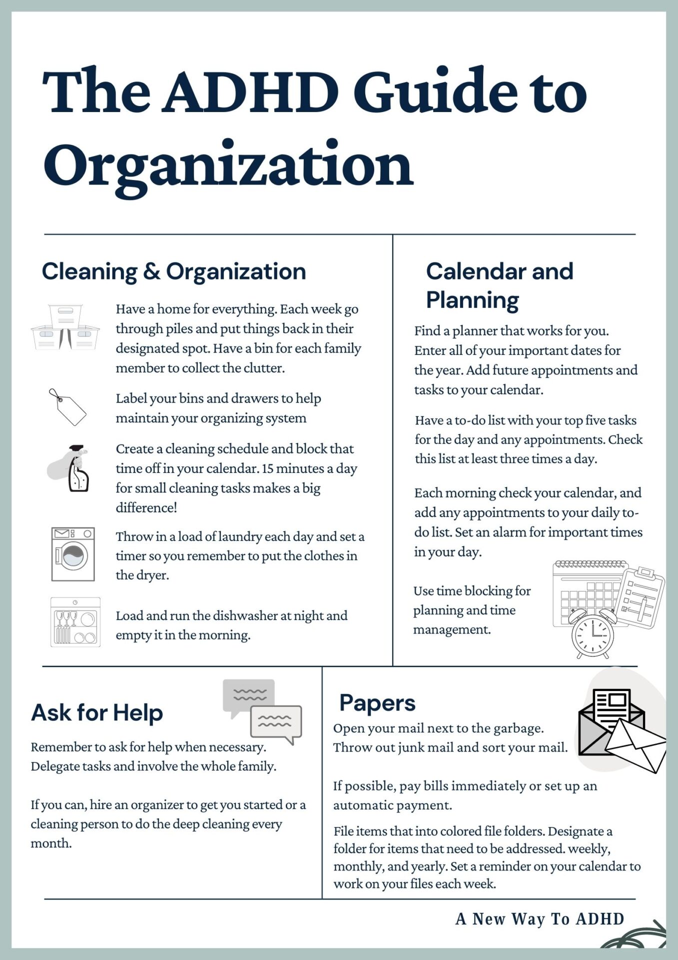 The ADHD Guide to Organization - A New Way to ADHD